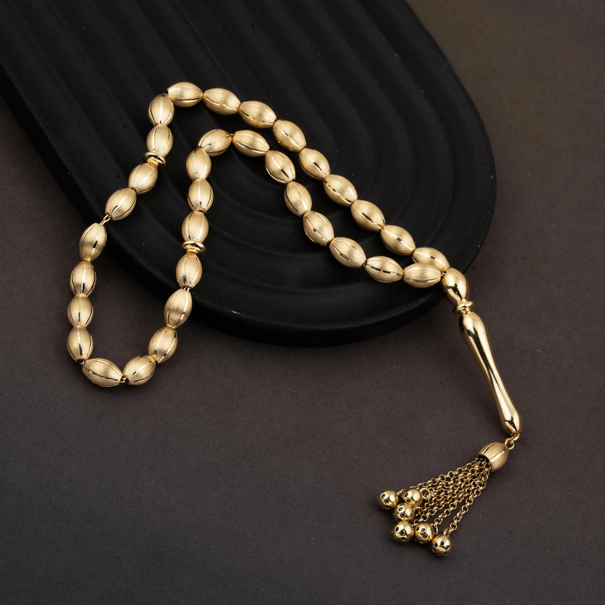 Altın Tesbih- Zer Pırlanta - Altın - Mücevher